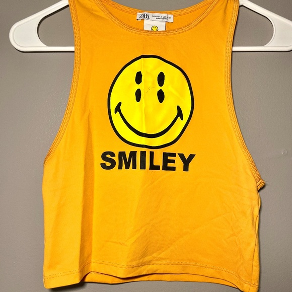 Zara | Tops | Zara Smiley Face Tank | Poshmark